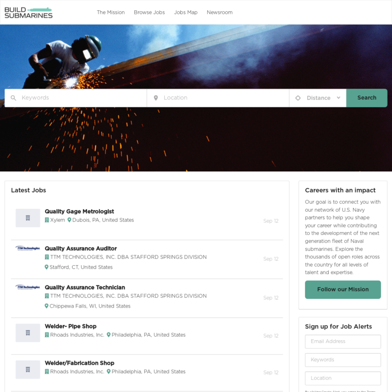 BFA Teams with ZipRecruiter to Launch BuildSubmarines.com