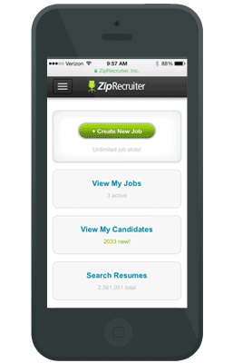 ZipRecruiter Now Optimized for Mobile Devices - ZipRecruiter