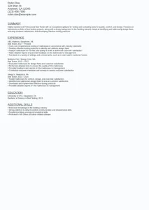 Professional Bed Tester Resume Sample Template (Free)