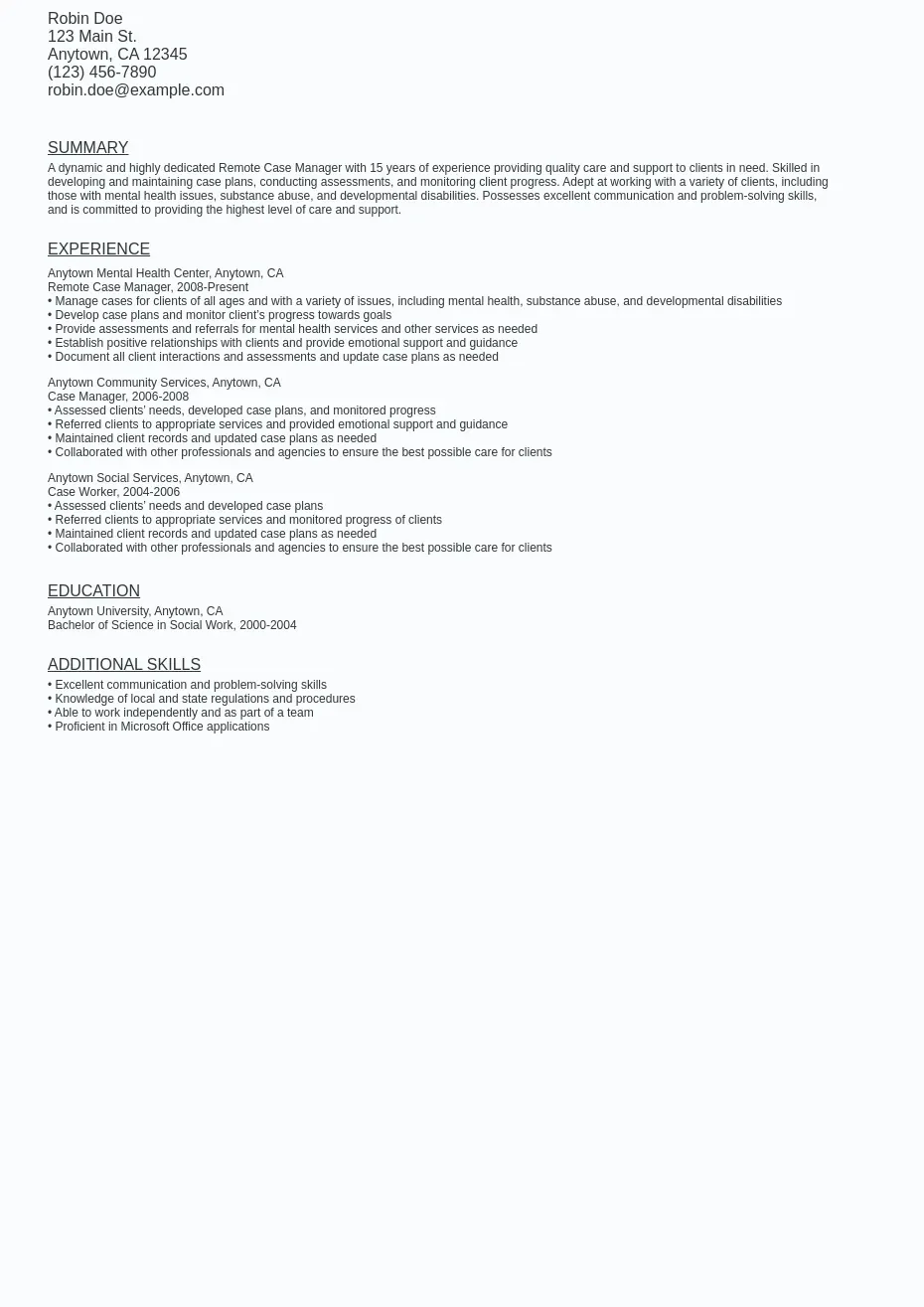 Case Manager Resume Sample Nurse Case Manager Resume Examples And