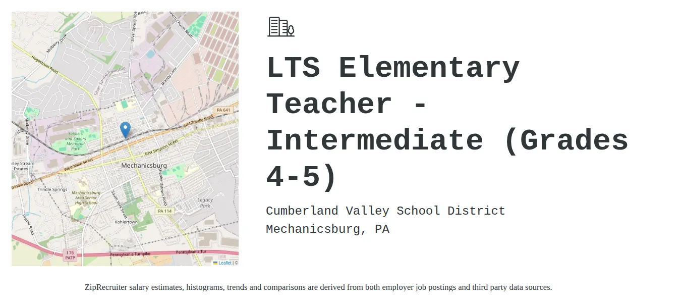 LTS Elementary Teacher - Intermediate (Grades 4-5) Job in Mechanicsburg ...