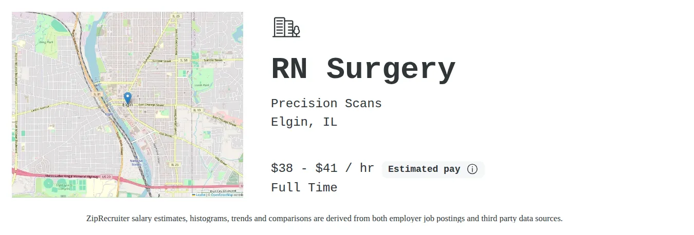 RN Surgery Job in Elgin, IL at Precision Scans