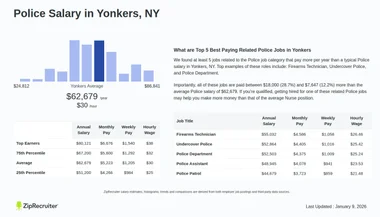 Yonkers Police Department Salary